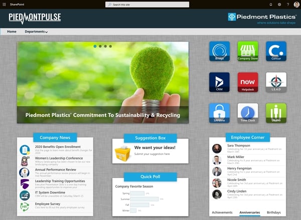 SharePoint Intranet Portfolio - New Peak Solutions SharePoint Intranet Portfolio - New Peak Solutions